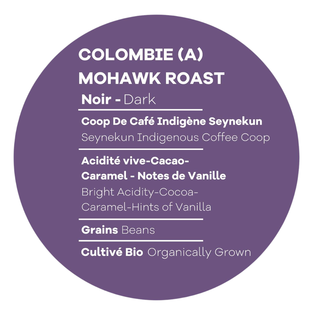 Colombian Mohawk Fairtrade Certified™ Coffee – Moccasin Joe Artisan ...